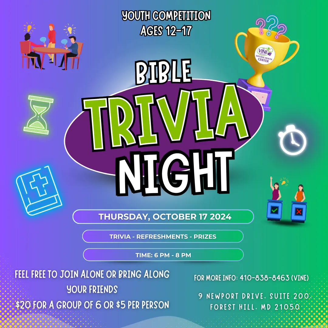 Bible Trivia Night - The Vine Natural Health Center